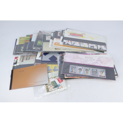40+ unused presentation packs of 1980s/90s stamps (various) and a ...