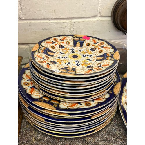 Quantity of Ironstone dinner ware include tureens (one with lid ...