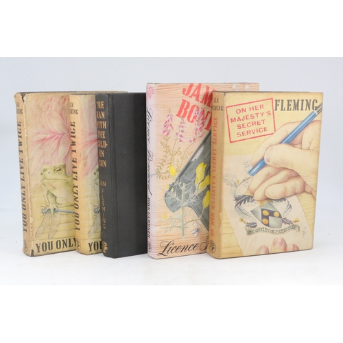 A selection of Ian Flemming Johnathan Cape James Bond books to include ...