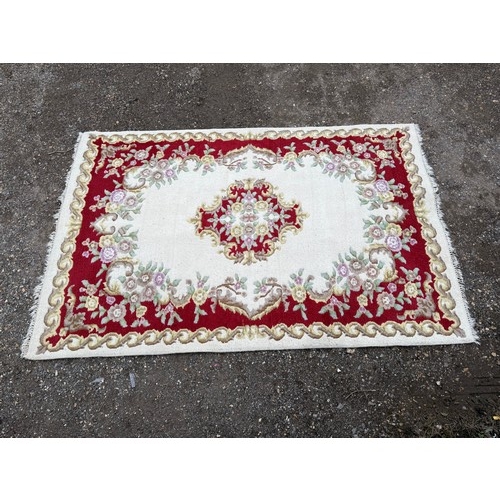Large wool floor rug