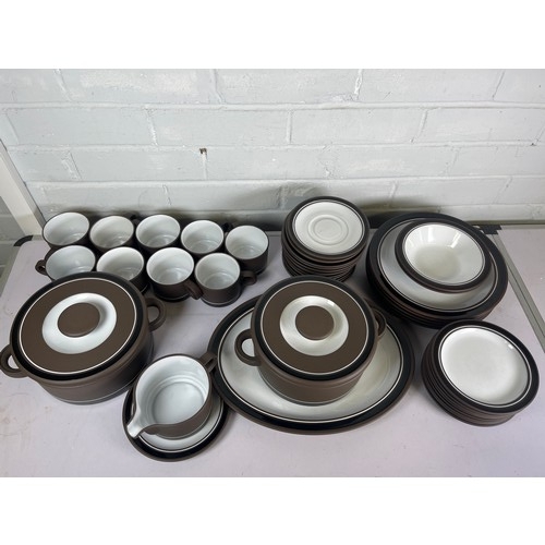 Quantity of mid century Hornsea contrast pottery to include cups and ...