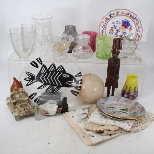 Assorted sundries to include ceramics, glass, plated etc..