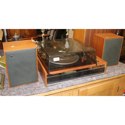 A Garrard 2025 record player with Decca speakers (untested - trade ...