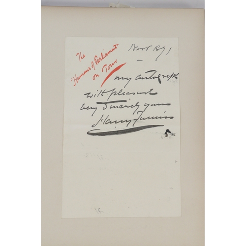 Two albums of autographs, letters, signatures to include good quantity ...