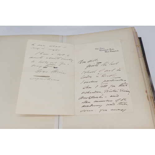 Two albums of autographs, letters, signatures to include good quantity ...