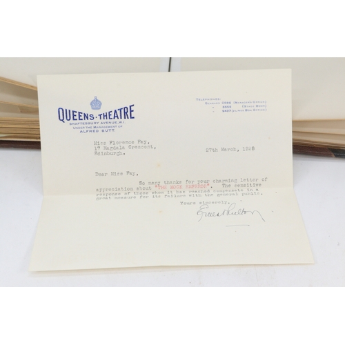 Two albums of autographs, letters, signatures to include good quantity ...