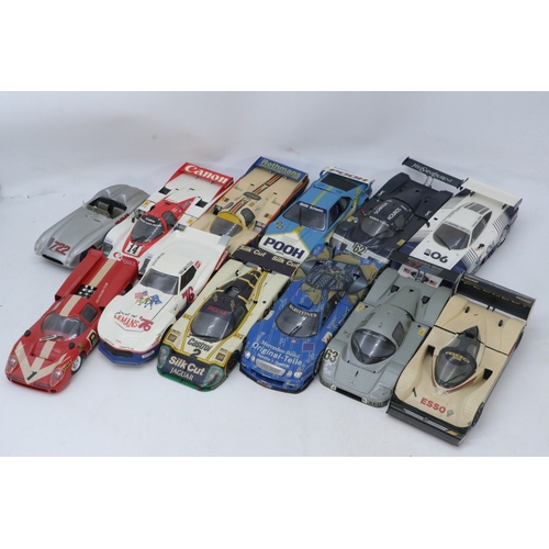 12 assembled model kit Le mans cars, some parts may need re-fixing ...