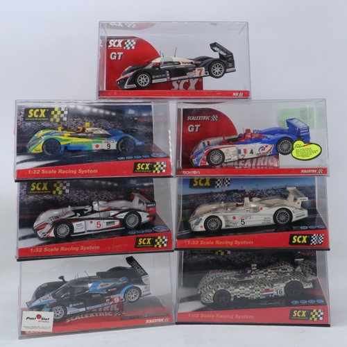 7 SCX slot car models to include 6333, 62710, 6410, 61700, 61300, 61450 ...