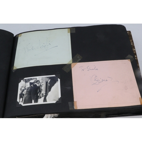 Two albums of autographs, letters, signatures to include good quantity ...