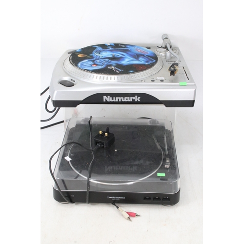 Numark TT1650 turntable together with an Audio technica USB turntable ...