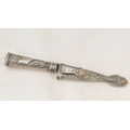 Argentine white metal decorative ankle knife