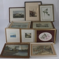 Carton of assorted pictures and prints 2 by Arthur Cecil Wade
