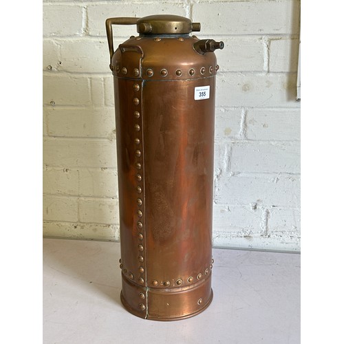 A copper fire hydrant