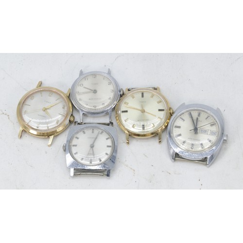 Five Smiths vintage manual wind watches but no strap untested