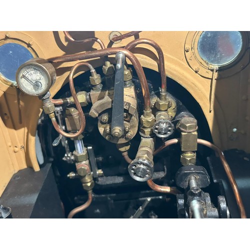 Good quality 5" gauge live steam 440 Locomotive and six wheel tender in ...