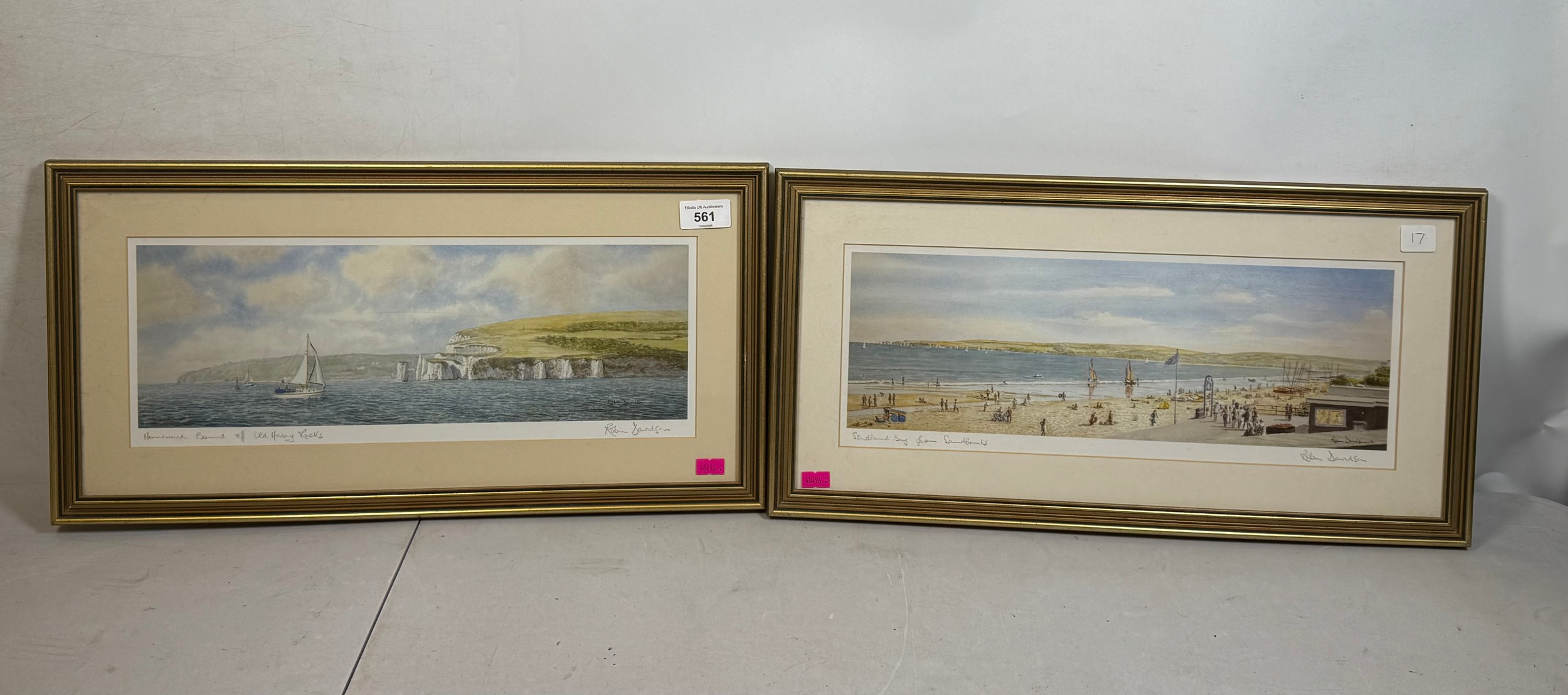 Two Robin Davidson pencil signed prints to include Homeward Bound off ...