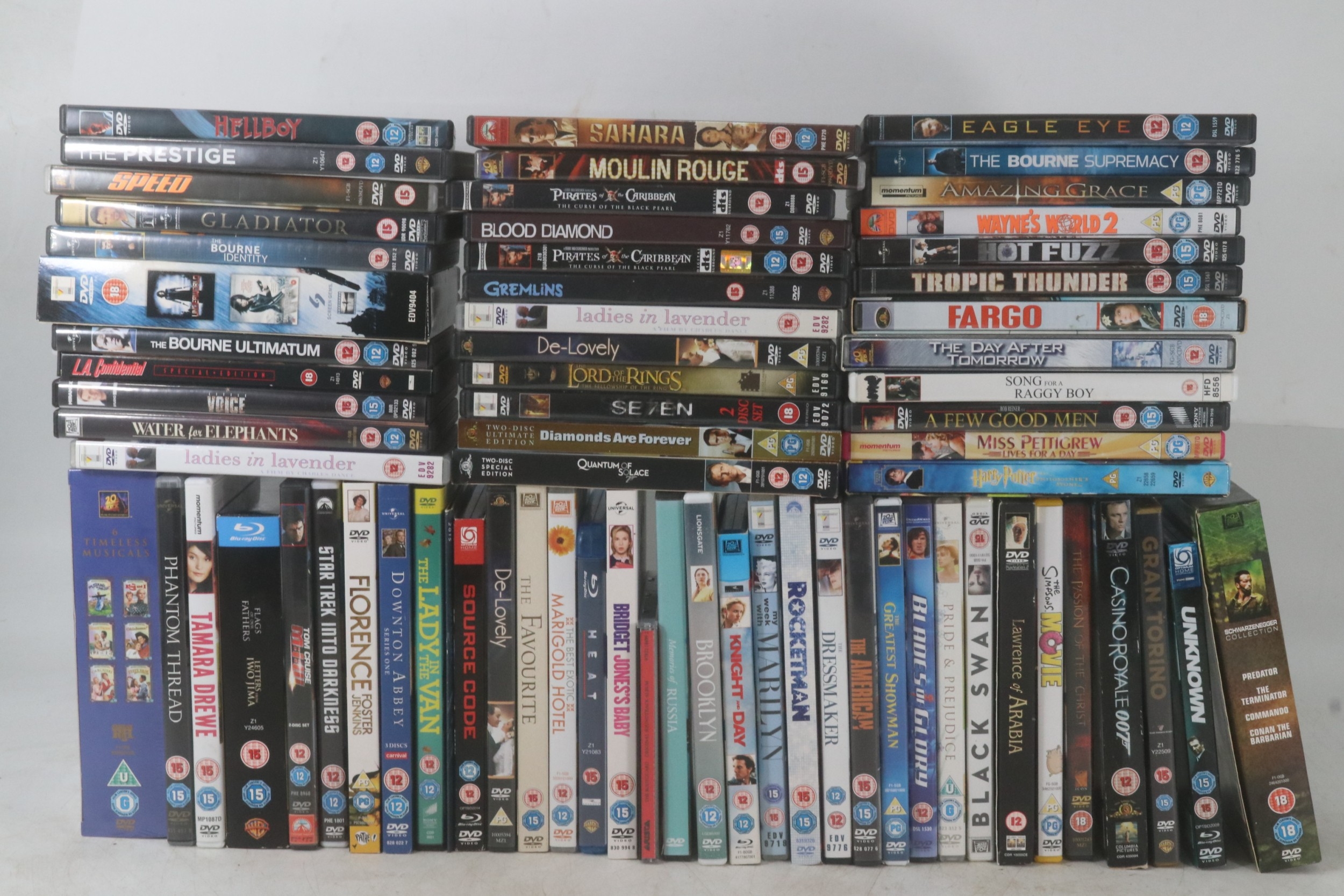Carton of assorted DVDs and box sets, Unchecked