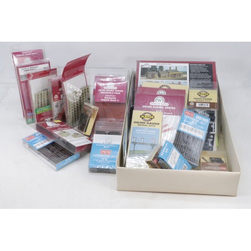 A selection of Wills kits - Brickwork slates, Signal kits etc