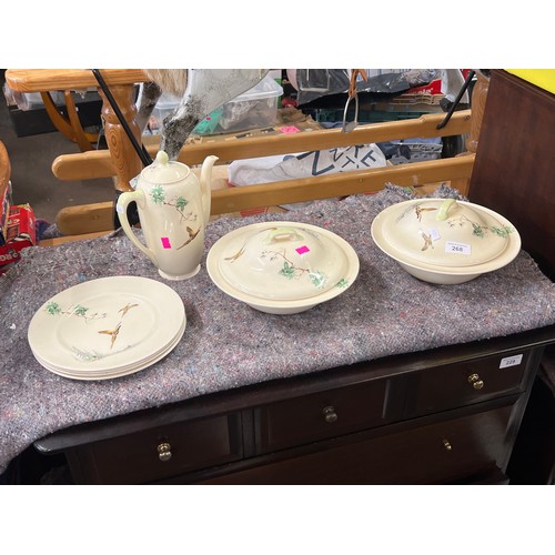 Royal Doulton The Coppice coffee pot, two tureens together with four ...