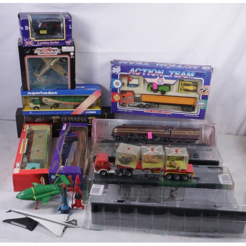 A carton of boxed diecast vehicles to include Corgi Guiness tanker ...