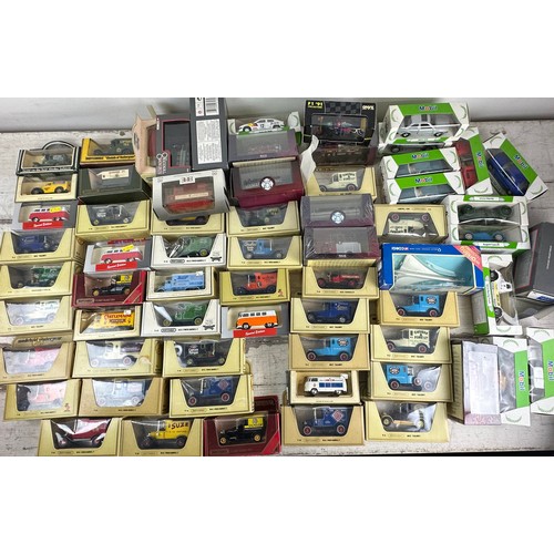 Large quantity of boxed diecast vehicles including Matchbox Models of ...