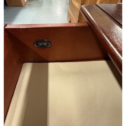 Stag Bed Room Suite Comprising of Bed Side Drawers, Headboard ...
