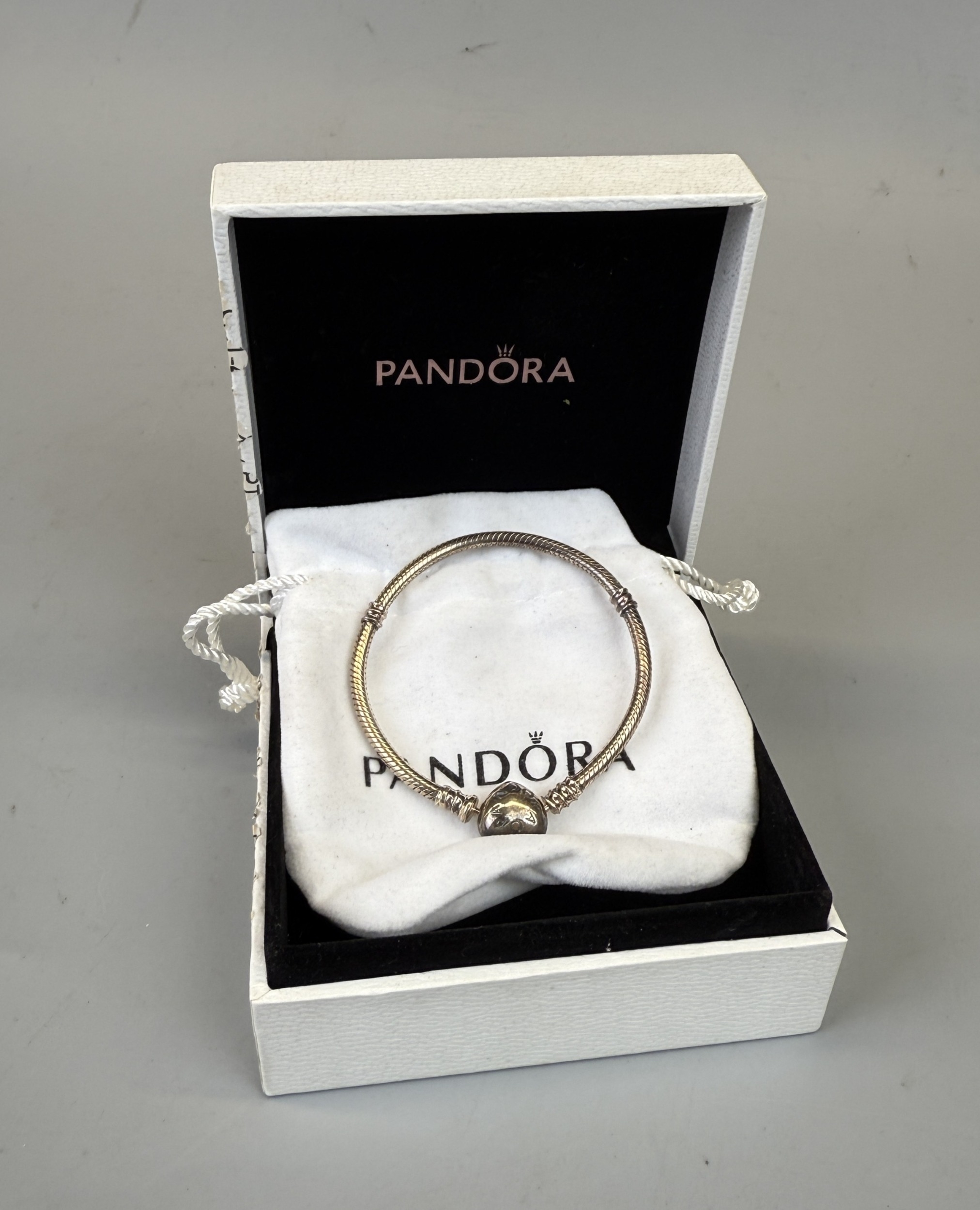 Silver Pandora Charm Bracelet in Original Box