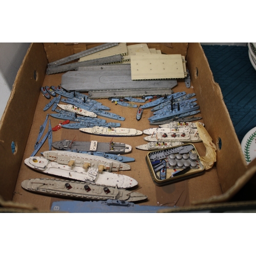 Collection of Tri Ang Die Cast Model Boats