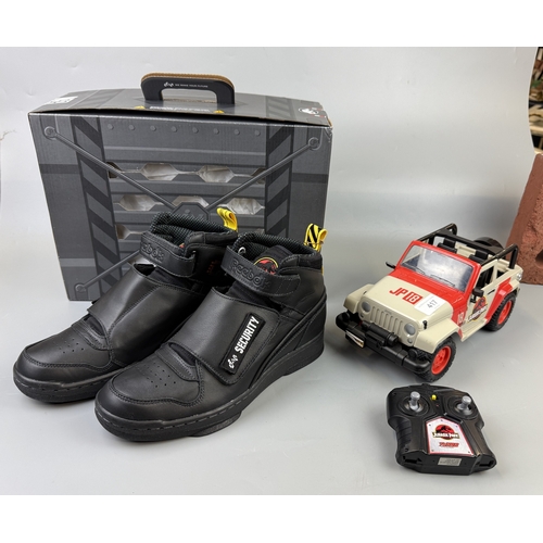 Pair of Reebok Jurassic Park X Alien Stomper Security Sneakers in Black ...