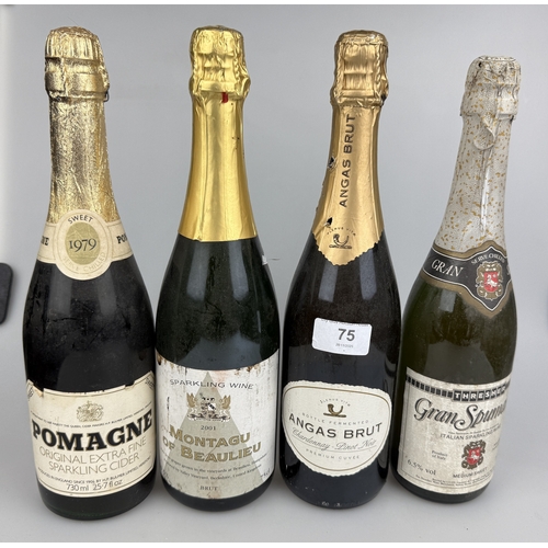 4 Bottles Angas Bruit Chardonnay, Pomagne Sparkling Cider, Gran ...