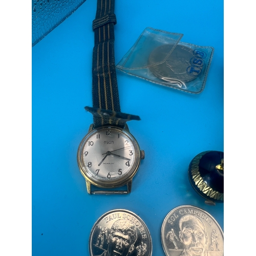 Collection of Watches & Commemorative Coins