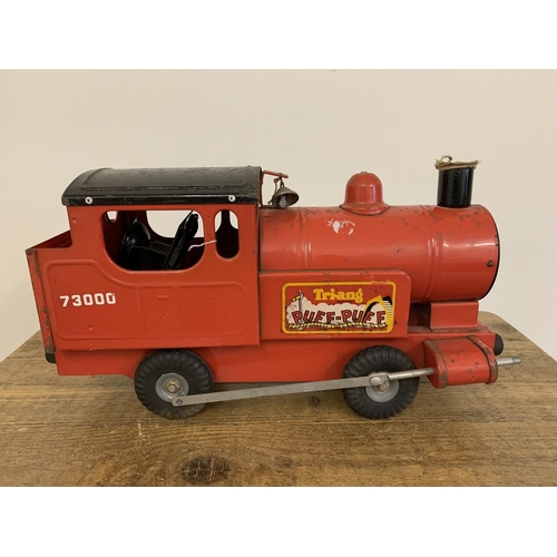 A Triang 'Puff Puff' train, 16" long x 10" high