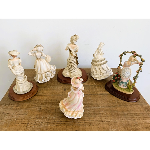 Six 1990's Leonardo Collection figurines