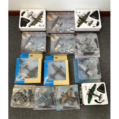 Various boxed Atlas Editions, Corgi and Amer Collection Aircraft, 13 in ...