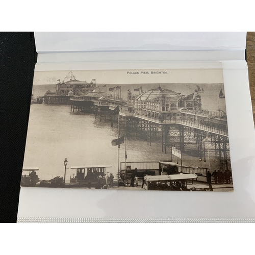 A small postcard album part filled with approx. 27 early 20th Century ...