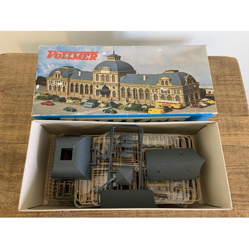 Two boxed vintage German models, one by 'Faller' of Mine Headgear and a ...