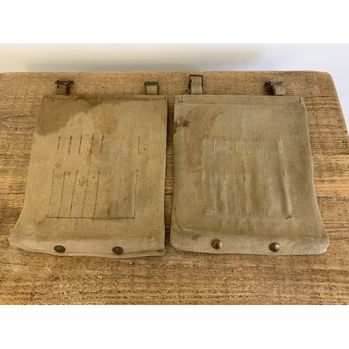 A mixed lot of WW2 British 37 pattern packs, map boards etc