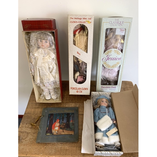 A boxed Classique Collection porcelain doll 'Jessica' together with a ...