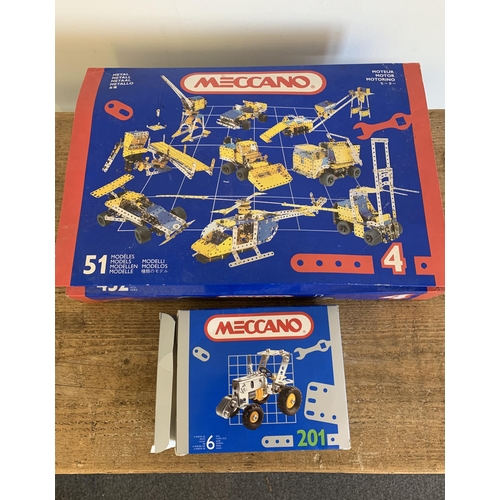 Two Meccano boxed models (both boxes contents disturbed and possibly ...