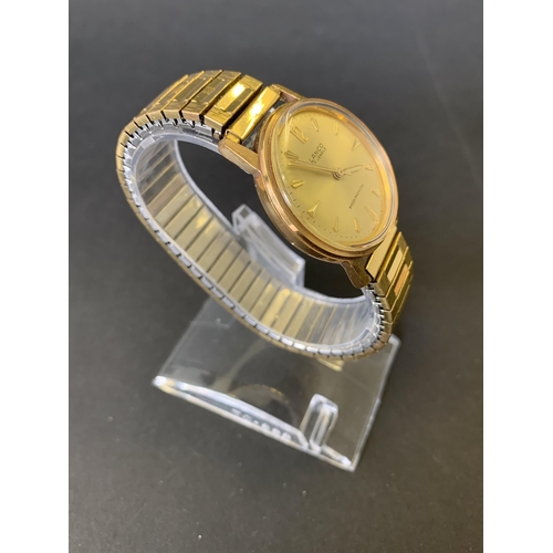 A vintage Lanco wristwatch on elasticated bracelet strap, 32mm dia ...