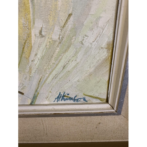 Anthony Atkinson (1929-2014) oil on canvas 'Jund Landscape at Boxted ...