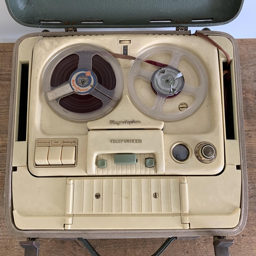 Vintage Telefunken 'Magnetophon' KL66KU reel to reel tape player (untested)