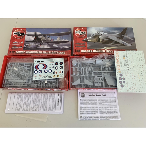 A large collection of Airfix model aeroplanes, approx. 22 (some of the ...