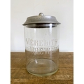 An early 20th Century Meredith and Drew Limited glass and aluminium lid ...