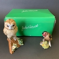 A boxed John Beswick owl plus a vintage Beswick goldfinch 2273