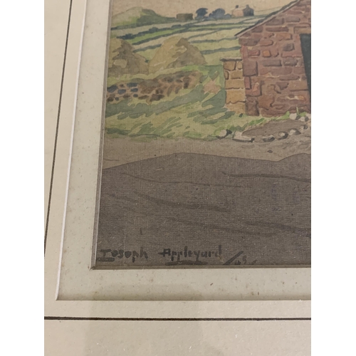 A pair of framed and glazed watercolours by Joseph Appleyard, circa ...