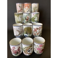 Franklin Mint set of 12 Japanese beakers by Kinuko Yamabe and Naoko ...