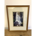 A framed and glazed photograph of Aber Falls, Snowdonia by Geoff Nobes ...
