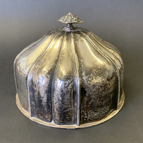 An imposing Edwardian hallmarked silver muffin dish, London 1903 by ...