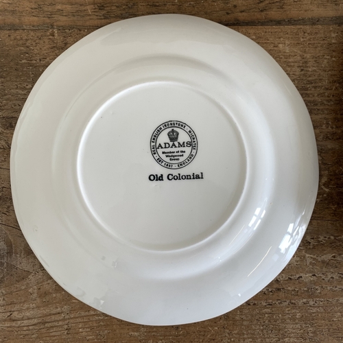 A part Adams 'Old Colonial' pattern dinner and tea wares (signs of use ...